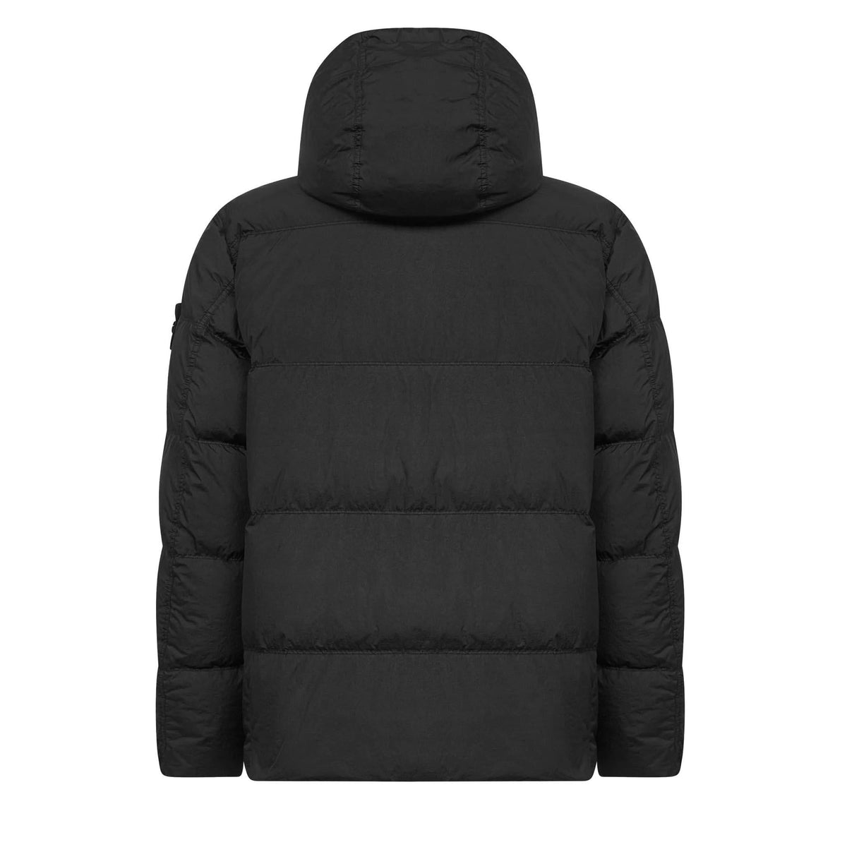 Stone Island Crinkle Reps NY Hooded Down Jacket in Black – DPUS ...